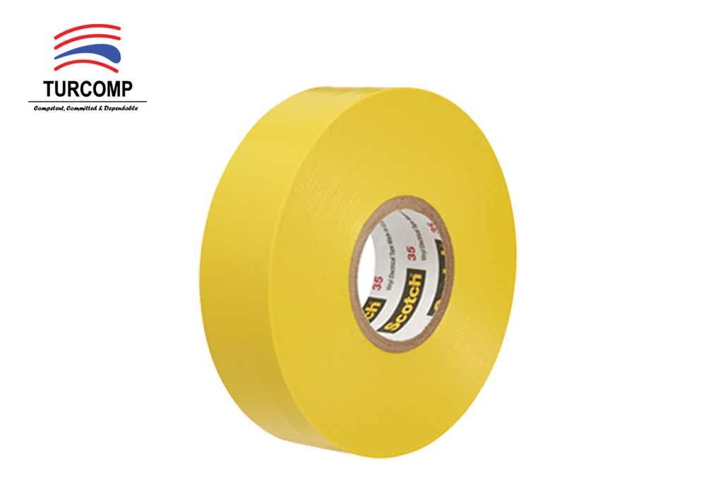 3M Yellow Electrical Tape 19mm x 20m Supplier | Turcomp Online Store